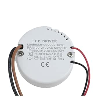 12W 15W Round LED Driver AC 220-240V to DC 12V 24V Power Adapter(24V ...