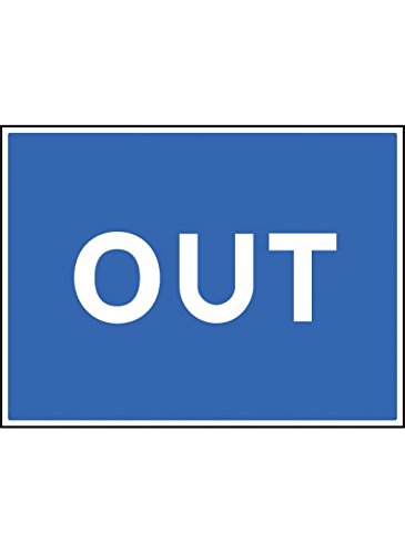 Caledonia Signs 67512Q Out Sign, Aluminium, 600 mm x 450 mm – BigaMart