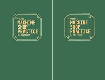 Machine Shop Practice: Volumes 1 & 2: Moltrecht, Karl: 9780831131401 ...