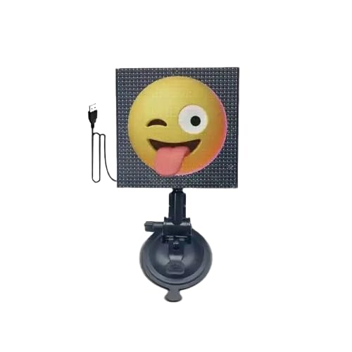 PGXPITSTOP Smart Car LED Display Screen, Car Message Sign Board APP Control Custom Text Pattern ...