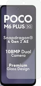 MOBLING Matte Screen Guard Compatible With Poco M6 Plus 5G Flexible ...