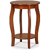 Amazon.com: Giantex Round End Table, Wooden Side Table with Storage ...