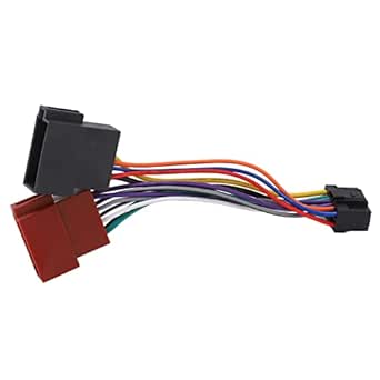 Amazon.com: ISO Wiring Harness Connector 16 Pin Car Stereo Radio Loom ...