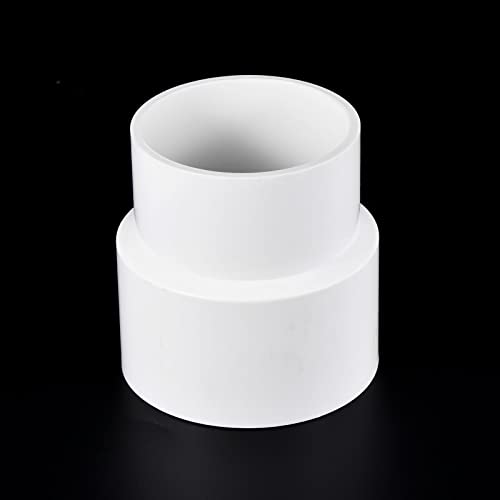 PATIKIL PVC Reducer Pipe Fitting 75mm to 63mm ID, Straight Coupling ...