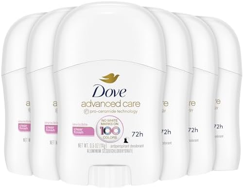 Amazon.com : Dove Advanced Care Deodorant, Travel-Size, Clear Finish 6 ...