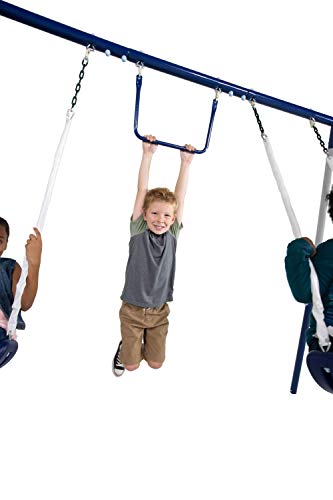 Sportspower Arcadia Swing Set - Outdoor Heavy-Duty Metal Playset for ...