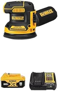 DEWALT 20V MAX Orbital Sander (DCW210B) with DEWALT 20V MAX* 5.0 Ah ...