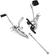 Amazon.com: TOPRAMETAL Extended Forward Control Foot Pegs Black For ...