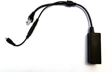 Amazon.com: PoE to Micro-USB Splitter/Adapter for Raspberry Pi (IEEE802 ...