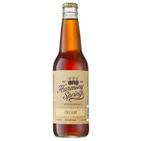 Amazon.com : Harmony Springs Cream Soda - 12 OZ (12 Glass Bottles ...