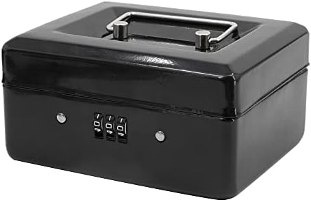 Small Security Lock Box with Coin Tray Metal Material with Stainless ...