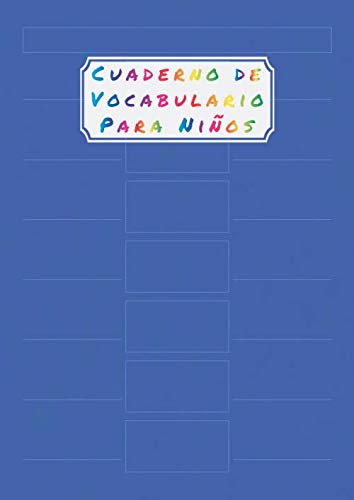 Amazon.com: Cuaderno de Vocabulario Para Niños: 2 Columnas Con Un ...