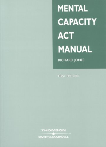 Mental Capacity Act Manual: Jones, Richard: 9780421918207: Amazon.com ...
