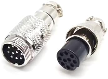 Amazon.com: 5Sets GX16 10 Pin Aviation Connector Panel Mount Circular ...