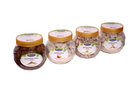 Dilbahar Yummy Digestive Multi Variety Amla Bites Pack of 4 : Amazon.in ...