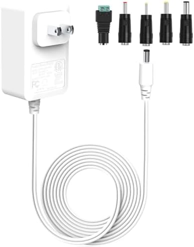 Amazon.com: AC 100V-240V to DC 24V 1A Power Supply Cord with 5 ...