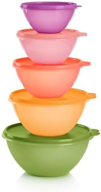 Amazon.com: Tupperware Impressions Classic 3 Bowl Food Storage Set in ...