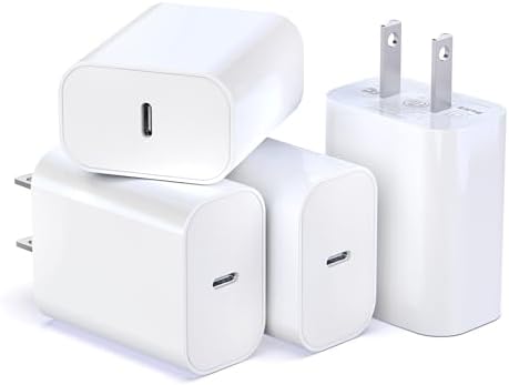 Amazon.com: USB C Block, for iPhone Charger Block, 20W Dual Port PD+QC ...