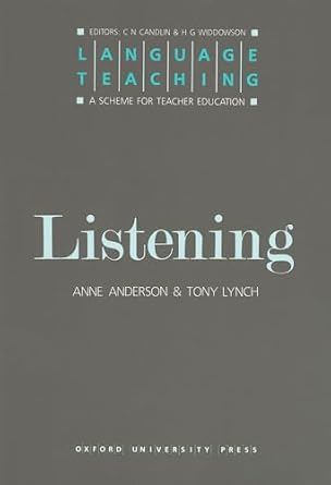 Language Teaching. A Scheme for Teacher's Education. Listening ...
