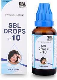 Buy SBL Drops No 10 Hot flashes (30ml) | Pack of 2 Online at Low Prices ...