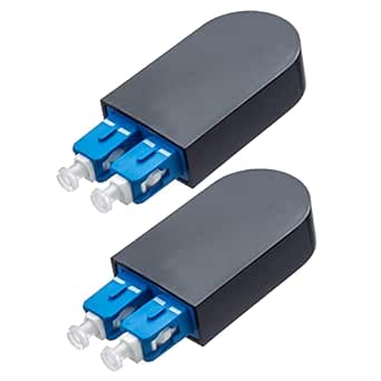 2pcs SC/UPC Single Mode Loopback Adapter, Duplex OS2 9/125 Fiber Optic ...