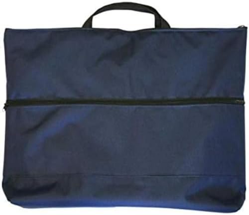 Blue 24 inch Padded Fleece Lined Portable TV Case with Webbed Carry ...