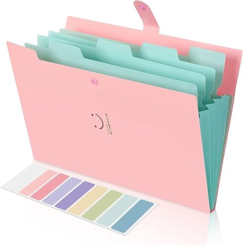 Corslet Cute File Folders for Documents | Document Folder | 5 Pocket ...