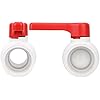 Amazon.com: 2-1/2" PVC Ball Valve Water Pipe Shut-off Valve Socket with ...