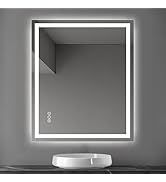 Amazon.com: THNIKRE LED Bathroom Mirror with Backlit & Front Light, 28 ...