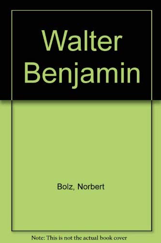 Walter Benjamin: Bolz, Norbert W., Van Reijen, Willem, Mazzarins ...