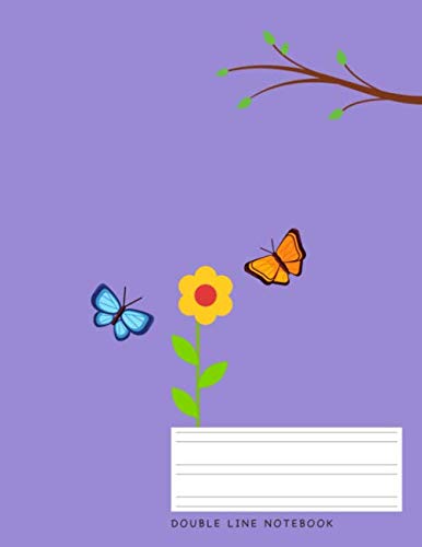 Double Line Notebook: Double Line Notebook For Kids And Adults ...