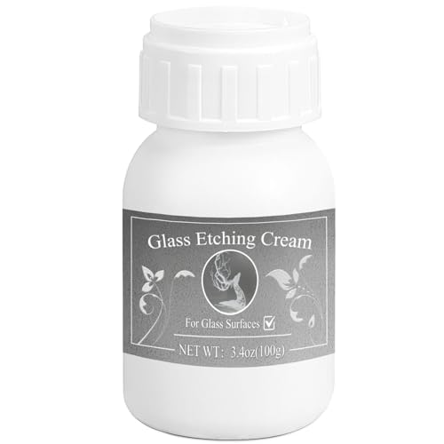 100g Etching Cream for Glass, Glass Etching Cream Creates a Variety of ...