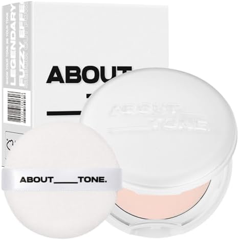 Amazon.com : ABOUT TONE Blur Powder Pact 0.32oz - Pressed Powder ...