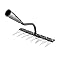 Amazon.com : 5/6/7/8 Teeth Carbon Steel Garden Weeding Rake, Weed Rake ...