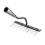 Amazon.com : 5/6/7/8 Teeth Carbon Steel Garden Weeding Rake, Weed Rake ...