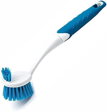 Dish Brush Washing Up Brush Round Plastic Dish Cleaning Long Handle Pot ...
