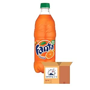 Amazon.com : Fanta Orange Soda, 20oz Bottles, 24 Units : Grocery ...