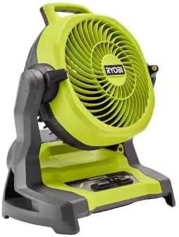Ryobi ONE+ 18V Cordless 7-1/2 in. Bucket Top Misting Fan (Tool Only ...