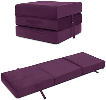 Loft 25 Fold Out Single Z Bed | Velvet Folding Cube Z Mattress ...