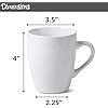 Amazon.com: BTaT- White Coffee Mugs, Set of 4, 12 oz, Fine Bone China ...
