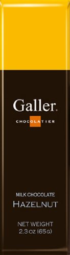 Amazon.com: Galler Milk Chocolate Hazelnut Bar 2.5 oz : Grocery ...