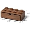Amazon.com: LEGO 2x4 Wooden Desk Drawer, Oak Dark Stained : Toys & Games