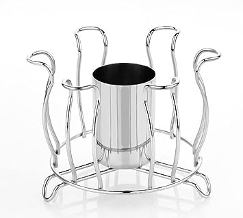 Buy MAA CREATIONS Stainless Steel 6 Glass and Spoon Organizer/Glass ...