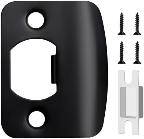 LOQRON Door D-Strike Plate, Round Corner Strike Plate with Strike Box ...