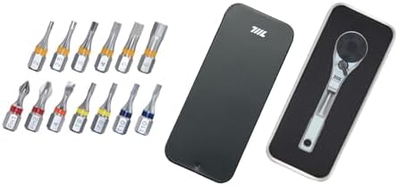 711L Flat End EDC Ratchet Wrench Key Ring Hole Version with 13 PCS ...