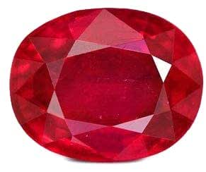 Super Burma Ruby Stone Certified 5.00 Ratti with Lab Certified Card ...