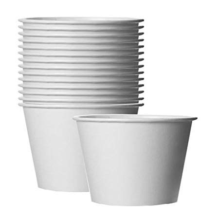 White Paper Cups 100 ML (Pack of 100 Pcs) (Pack of 1) : Amazon.in: Home ...