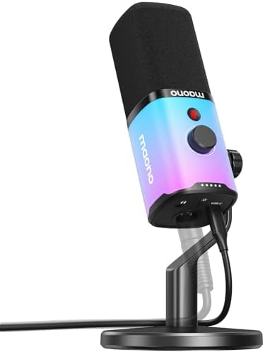 FIFINE XLR/USB Gaming Microphone Kit, Dynamic PC Mic for Streaming ...