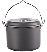 Amazon.com : CAMPINGMOON Camping Pot 4-Quart Portable Campfire Cooking ...
