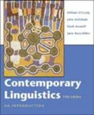 Contemporary Linguistics An Introduction, Edition: 5: Wm. OGrady ...
